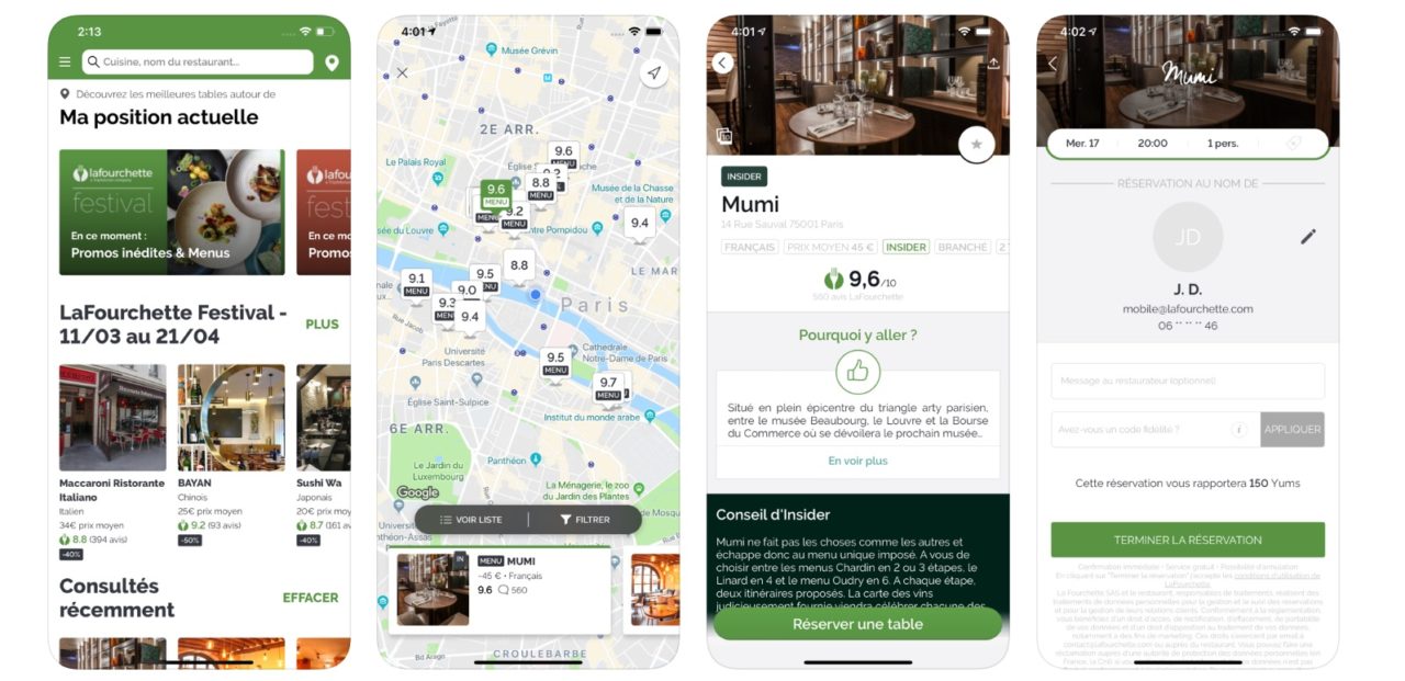 Mangez pas cher au restaurant avec l'appli TheFork (LaFourchette)